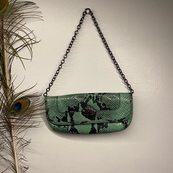 orYANY | Bags | Authentic Embossed Leather Clutchshoulder Bag By Yany ...